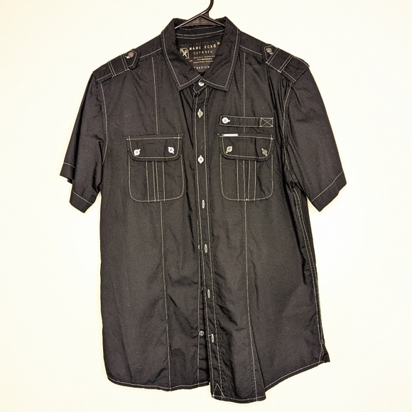 Marc Ecko | Shirts | 4 For 4 Marc Ecko Button Down Black Mens Shirt ...